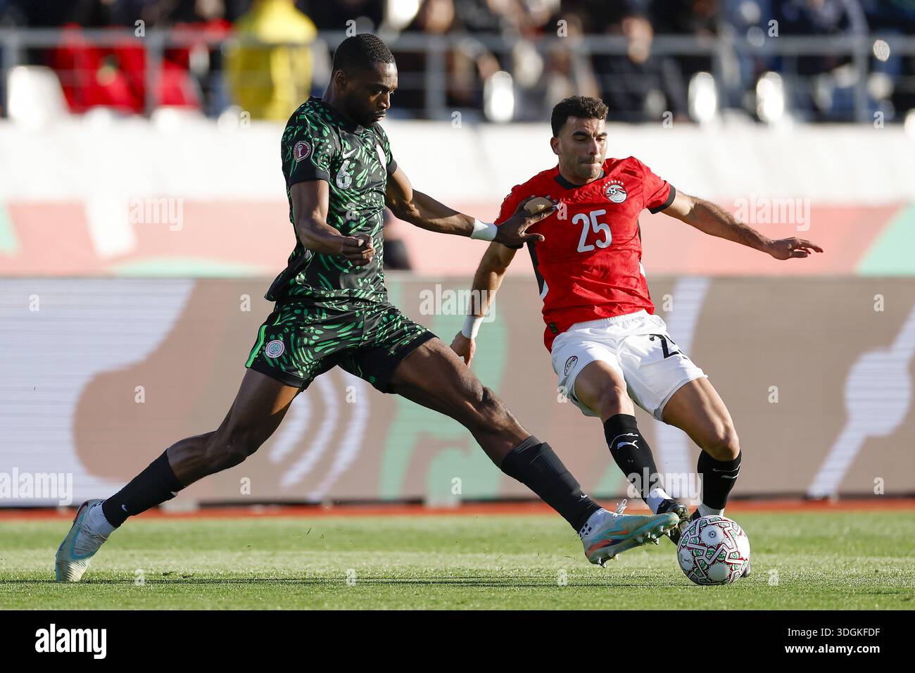 CASABLANCA - (l-r) Semi Ajayi of Nigeria, Zizo of Egypt during the ...