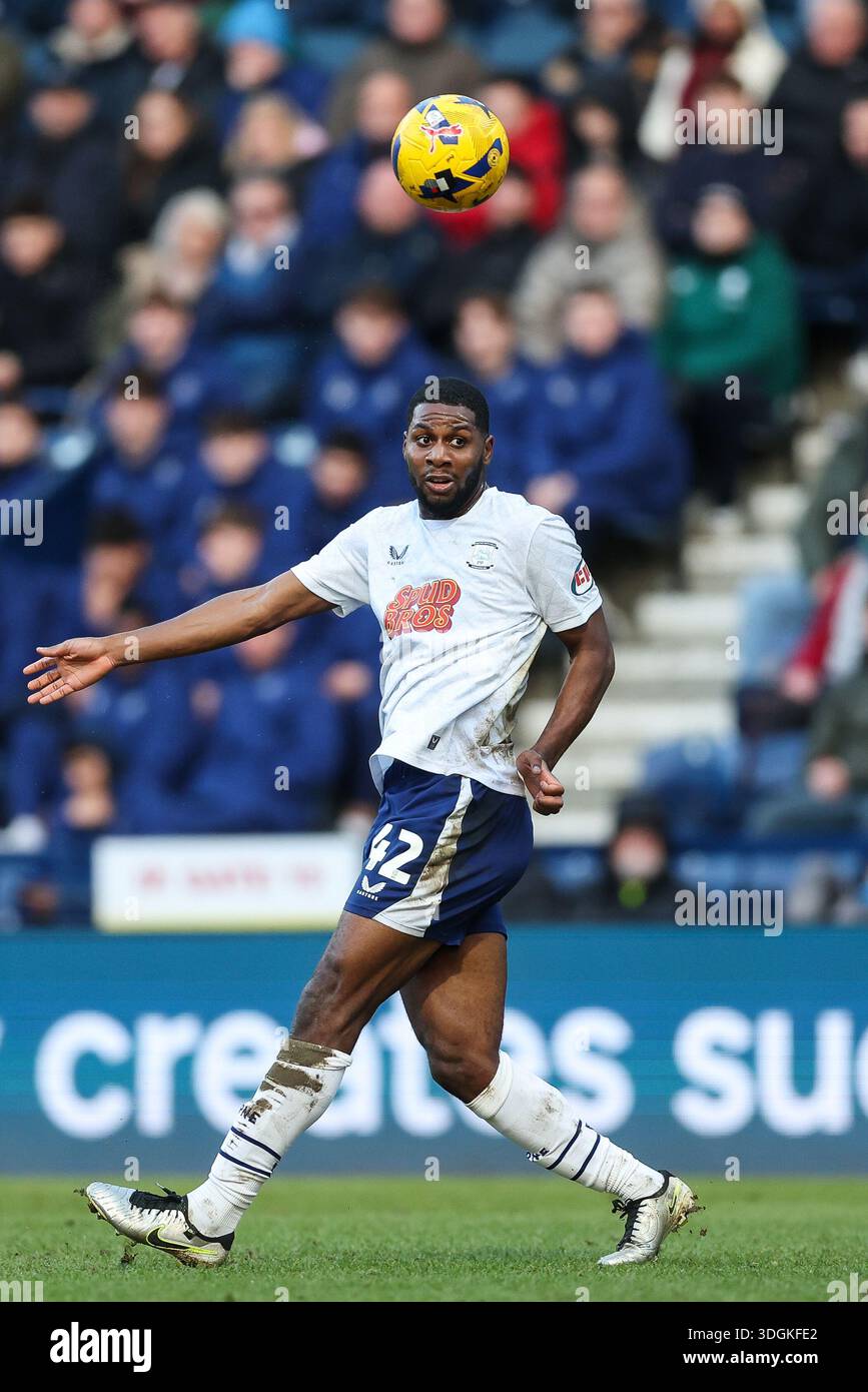 Preston North End's Odel Offiah during the Sky Bet Championship match ...