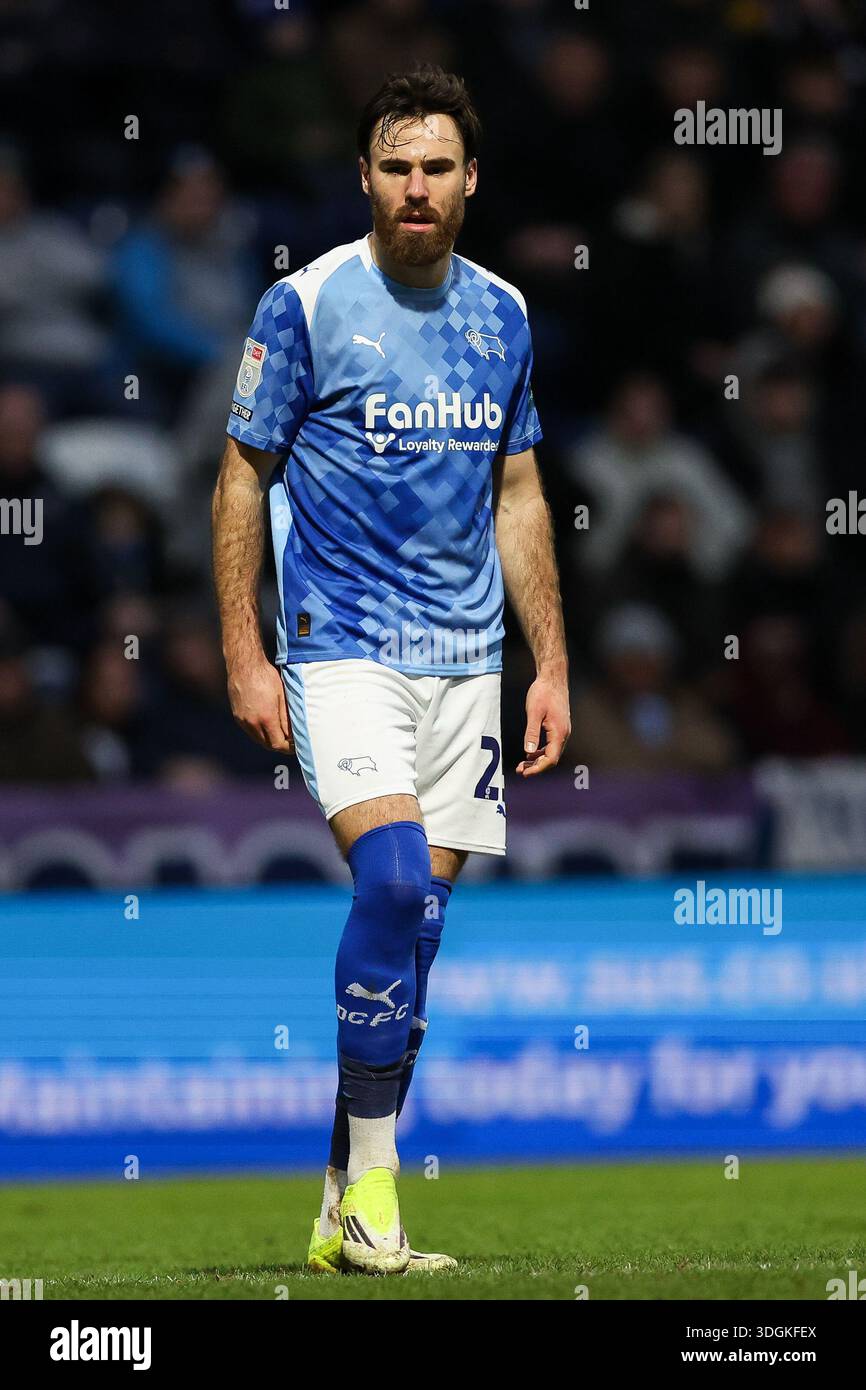 Derby County's Ben Brereton Diaz during the Sky Bet Championship match ...