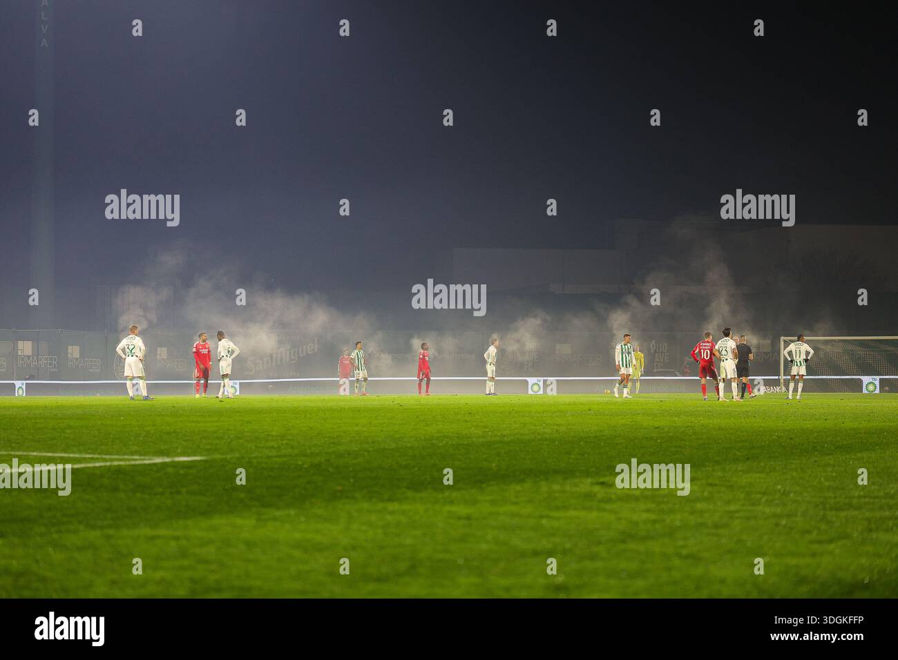 Vila Do Conde, Porto, Portugal. 17th Jan, 2026. Players exhaling smoke ...