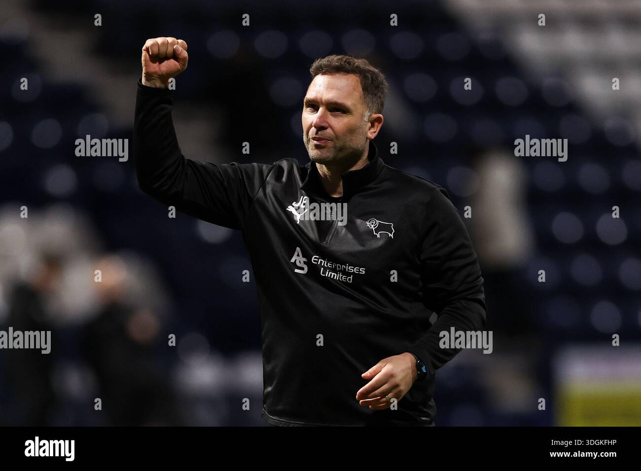 Derby County manager John Eustace after the Sky Bet Championship match ...