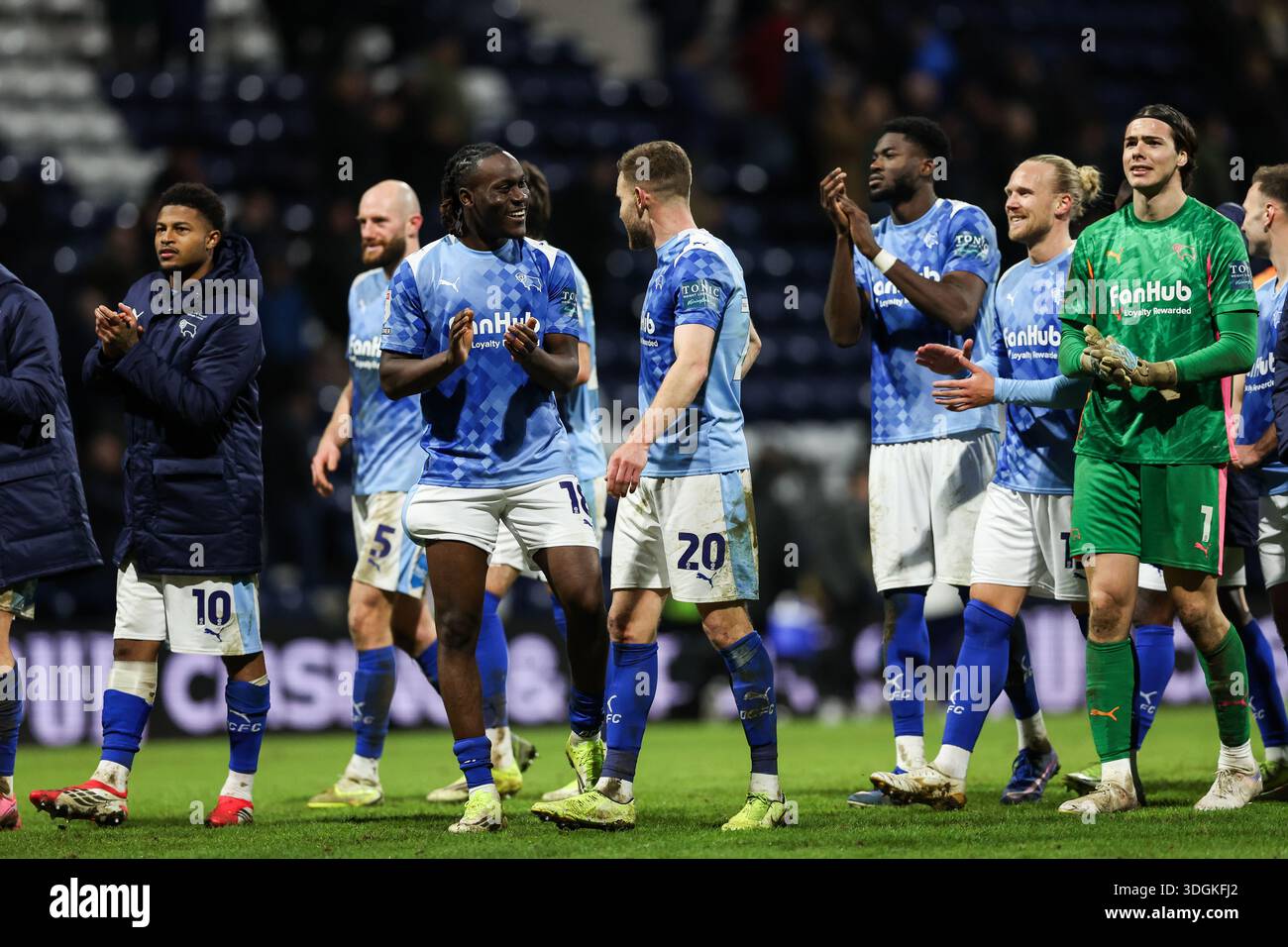 Derby County's David Ozoh and Derby County's Callum Elder after the Sky ...