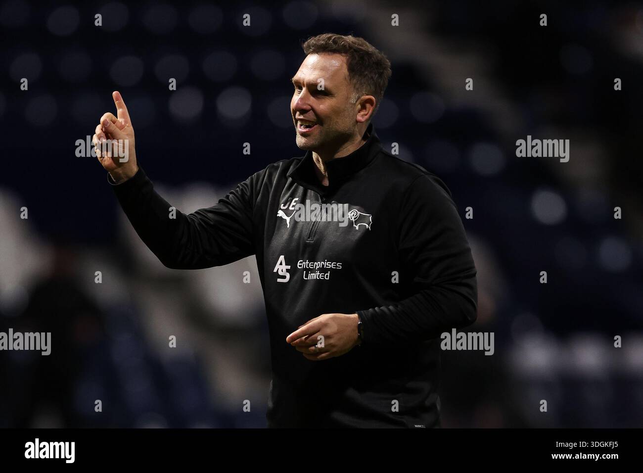 Derby County manager John Eustace after the Sky Bet Championship match ...