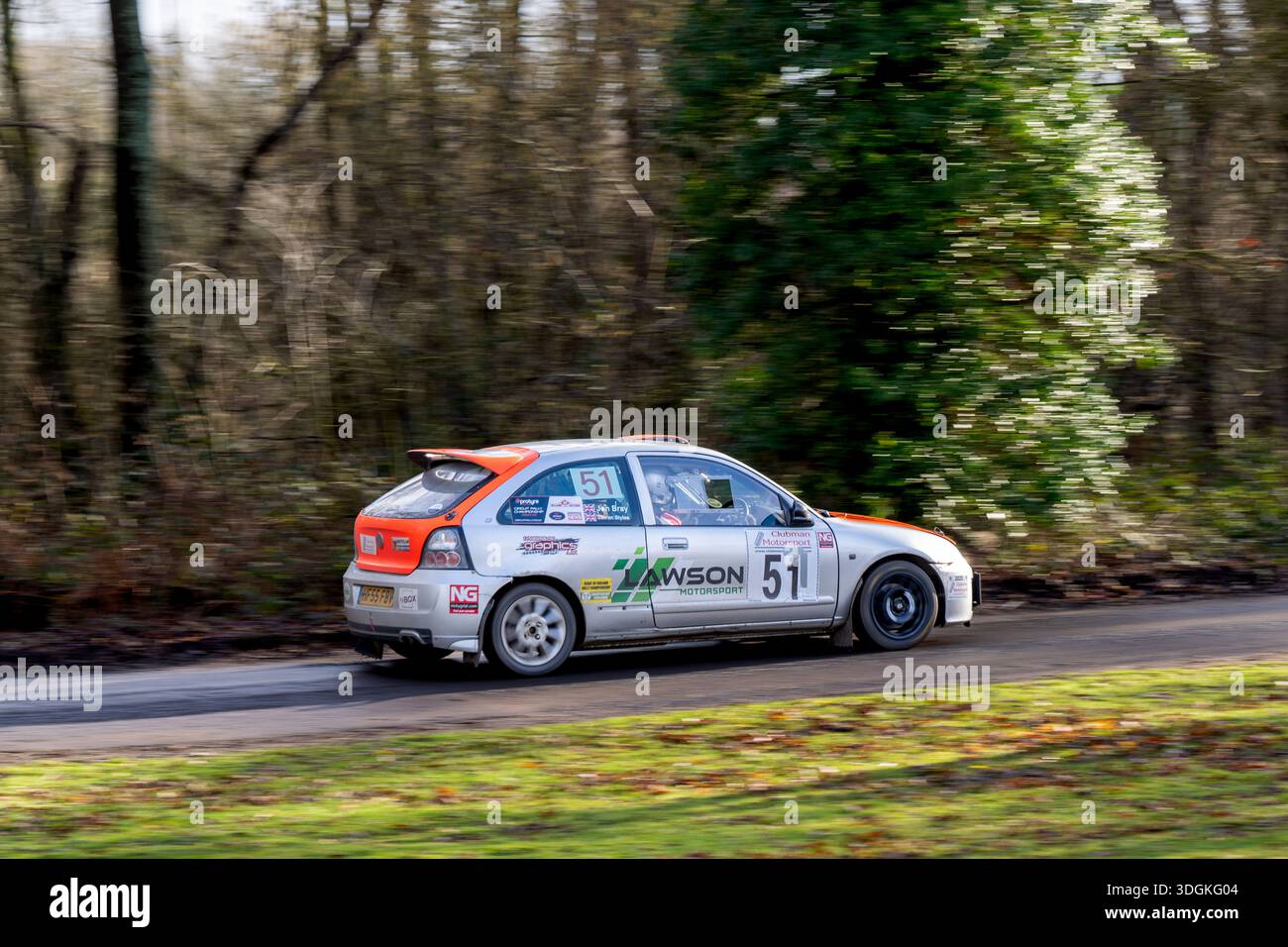 Brands Hatch, UK, 17th January, 2026, Jon Bray & Darren Styles In a MG ...