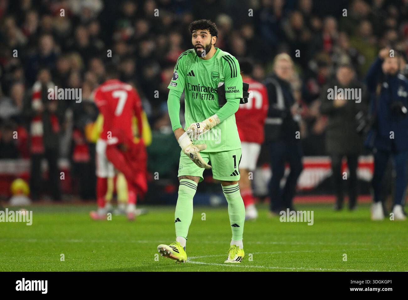 David Raya of Arsenal during the Premier League match between ...