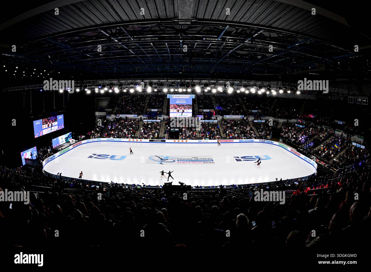 Panoramic view of Utility Arena Sheffield, during Ice Dance Free Dance ...
