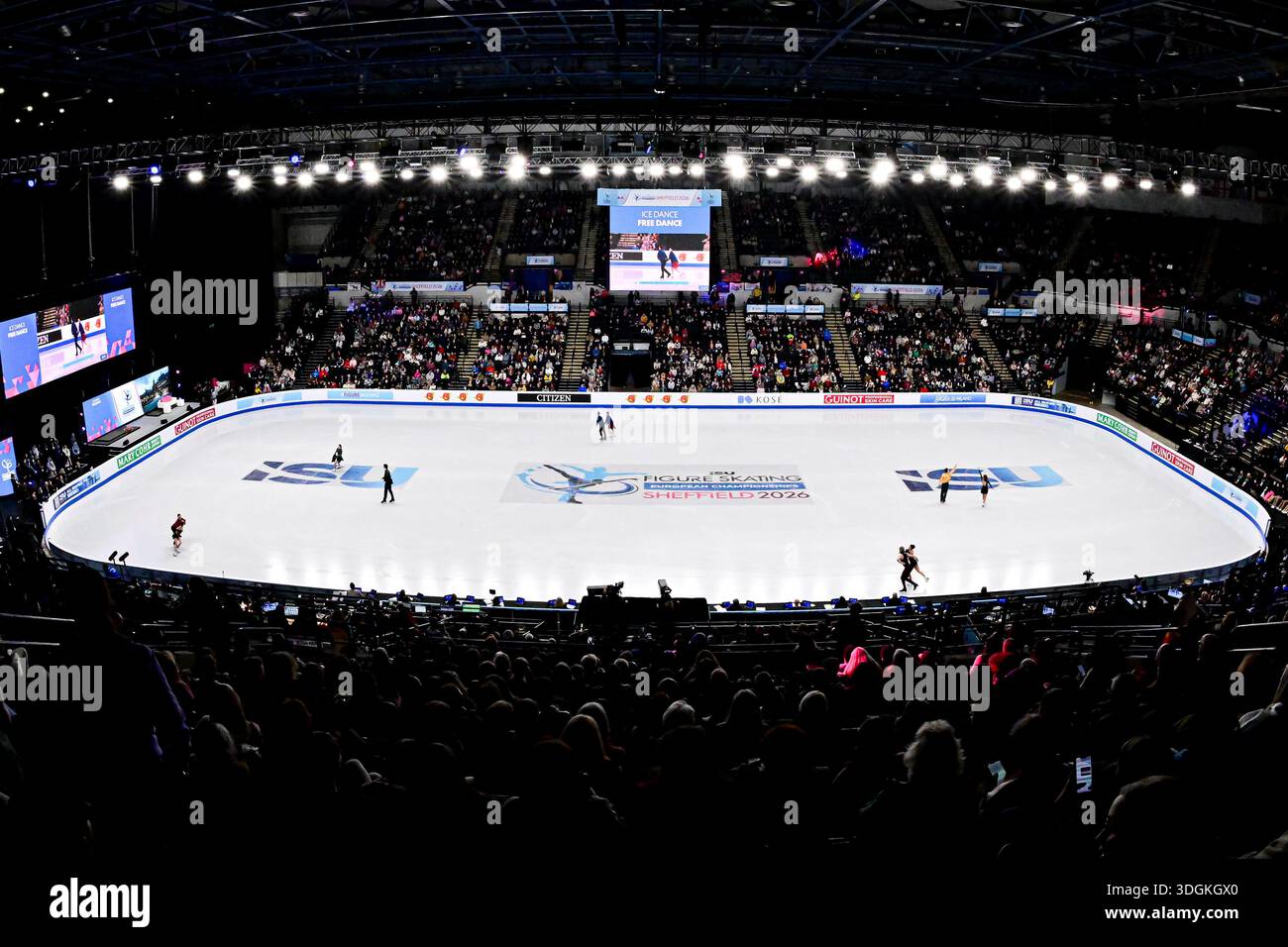 Panoramic view of Utility Arena Sheffield, during Ice Dance Free Dance ...