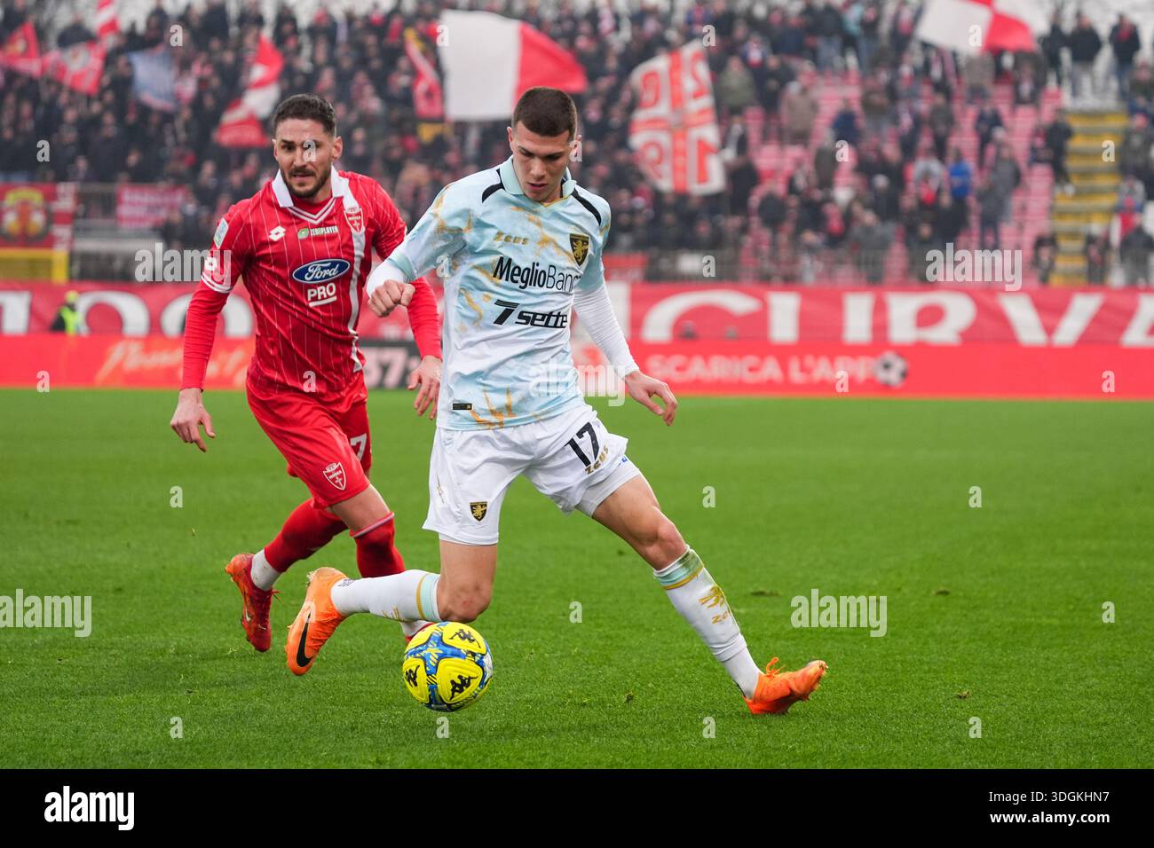 Monza, Italy. 17/01/26. Giorgi Kvernadze, during AC Monza against ...