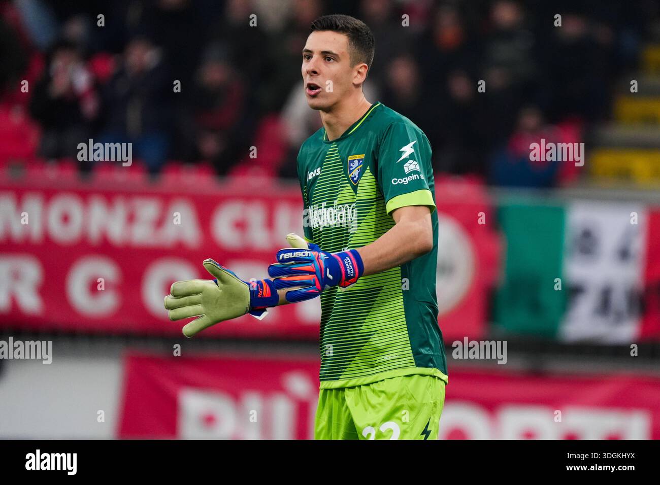 Monza, Italy. 17/01/26. Lorenzo Palmisani, during AC Monza against ...