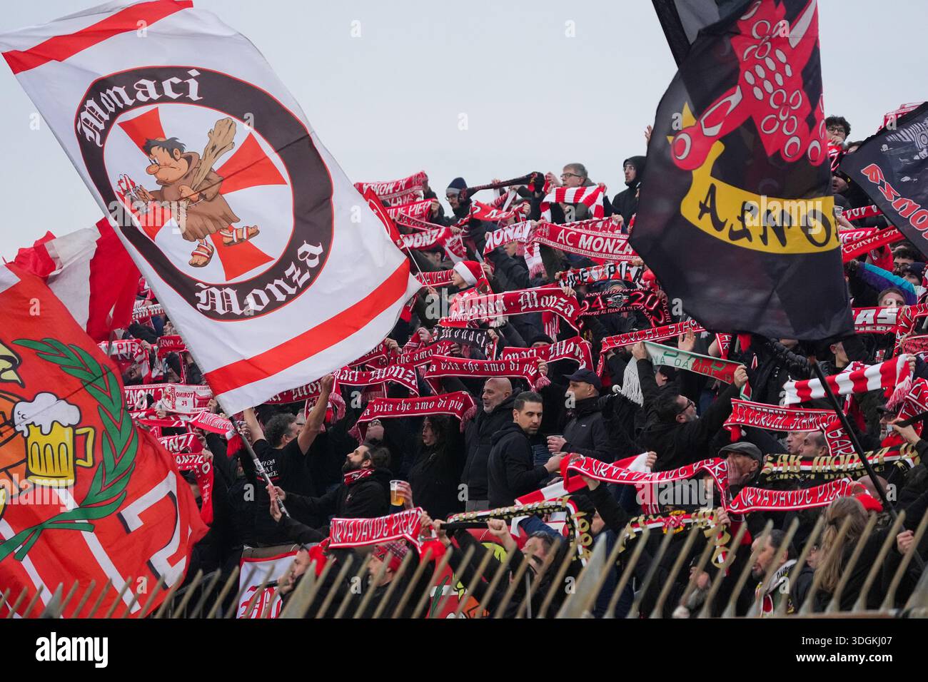 Monza, Italy. 17/01/26. Ac Monza Supporters of Curva Davide Pieri ...