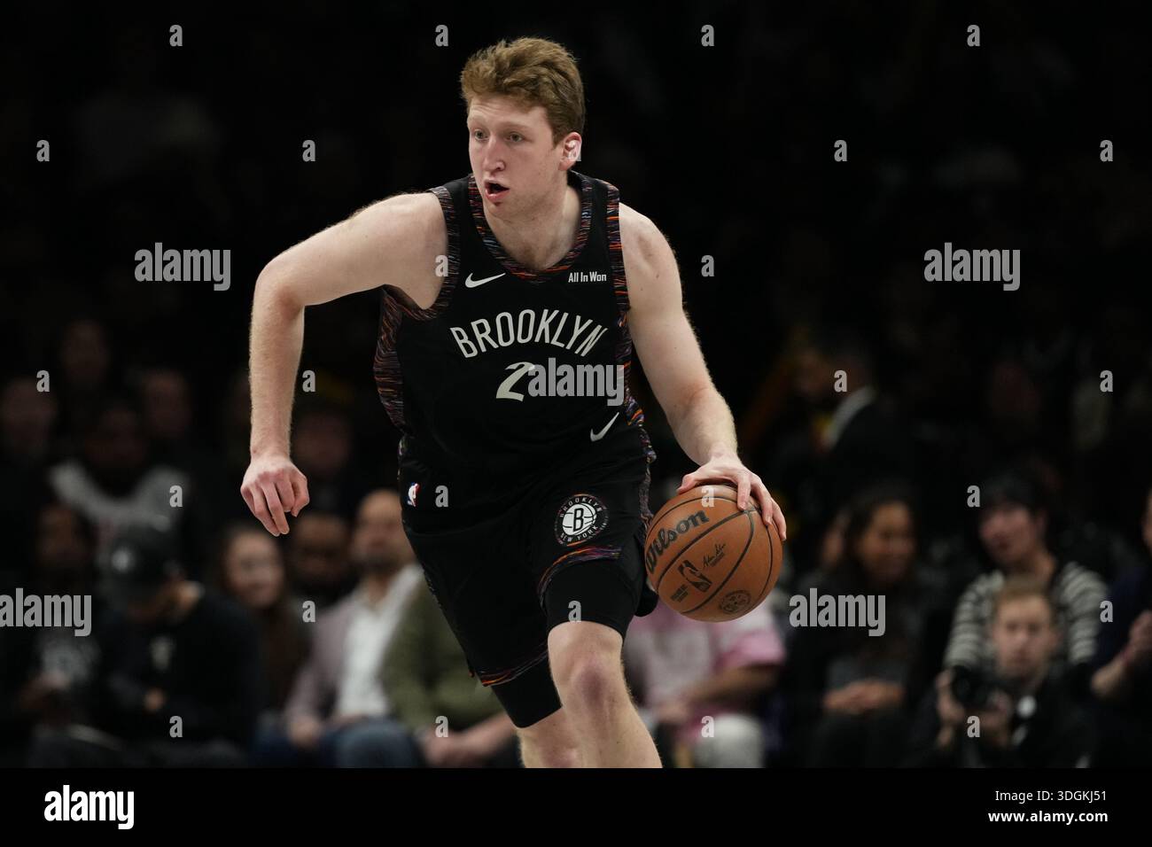 Brooklyn Nets' Danny Wolf (2) during the second half of an NBA ...