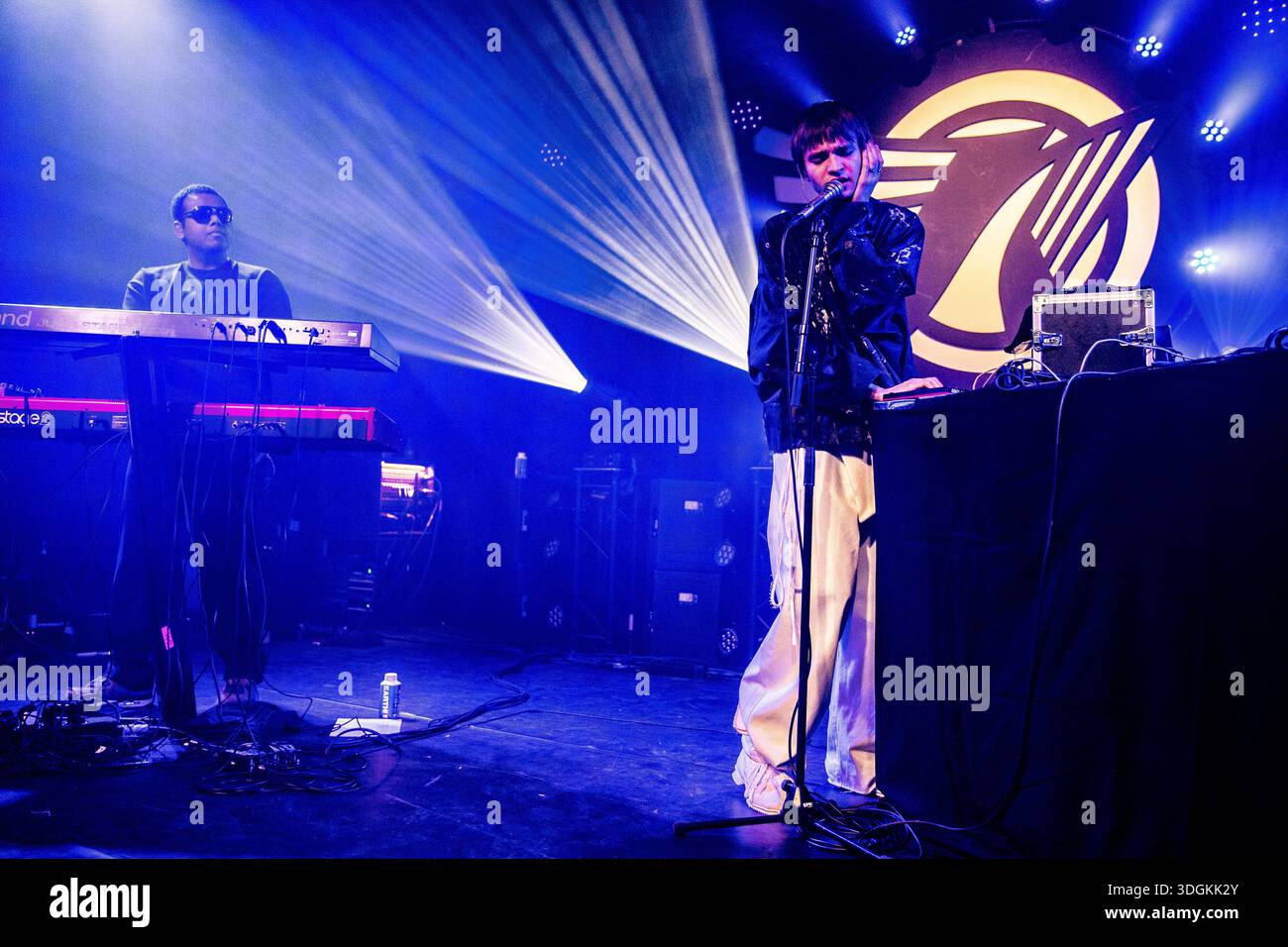 GRONINGEN – YouTuber, singer, and rapper Jesse Hoefnagels performs at a ...