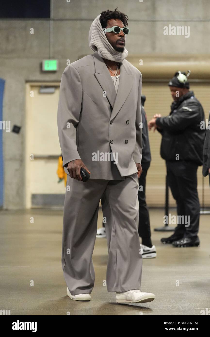 San Francisco 49ers wide receiver Malik Turner arrives before an NFL ...