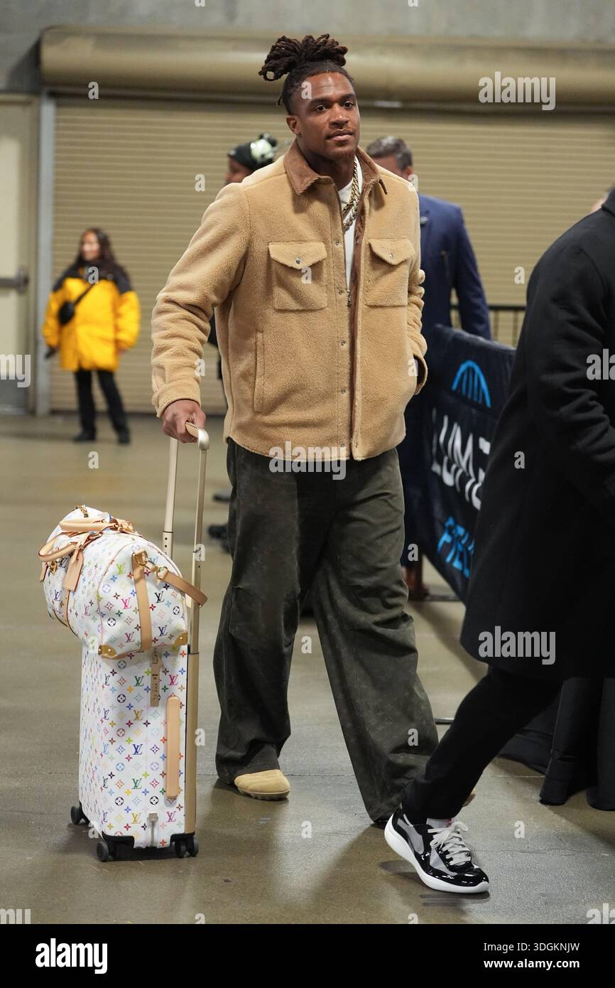San Francisco 49ers wide receiver Demarcus Robinson arrives before an ...