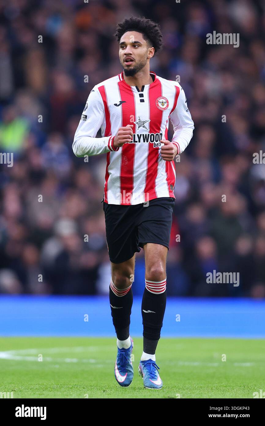 London, England, 17th January 2026. Kevin Schade of Brentford during ...