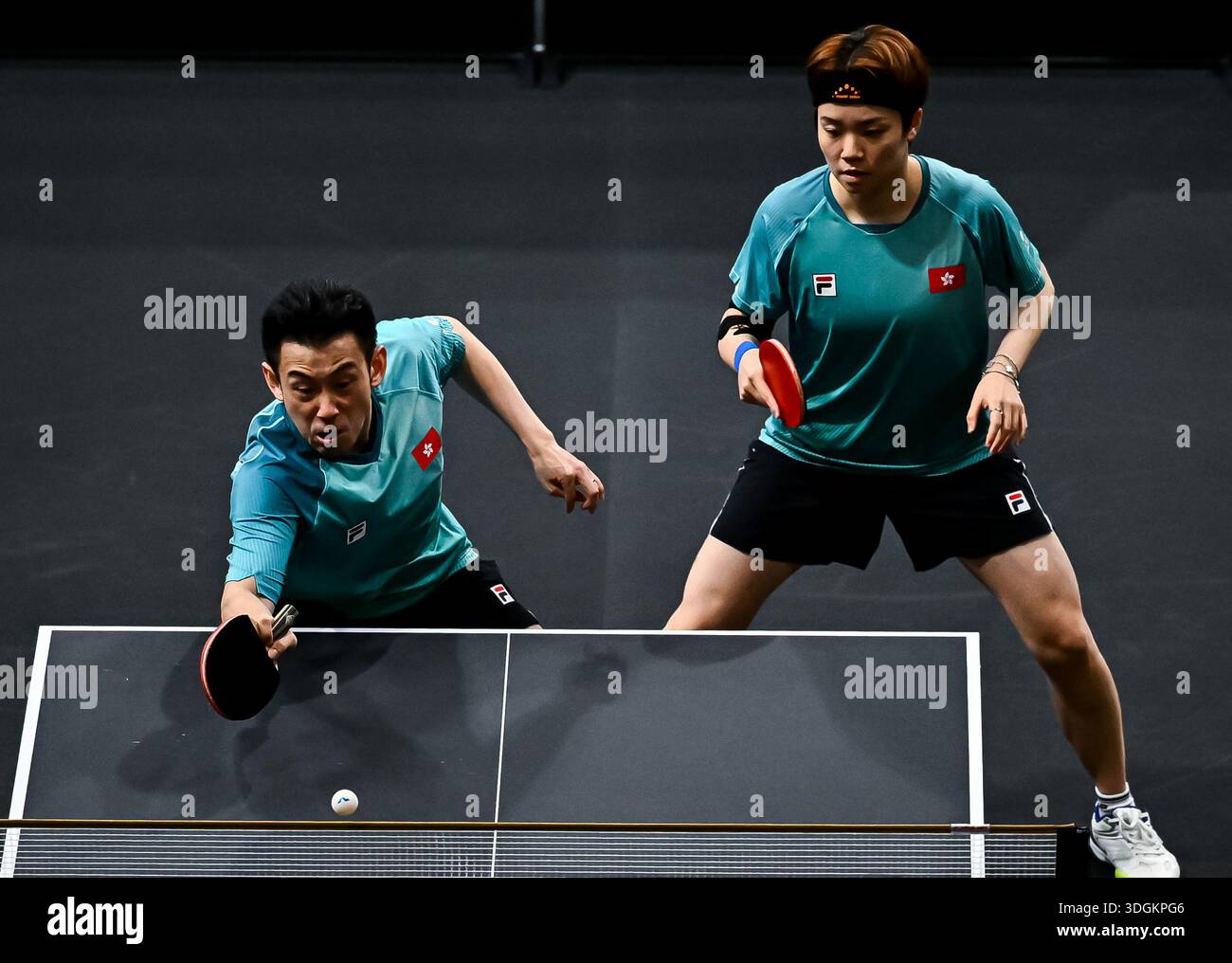 Doha, Qatar. 17th Jan, 2026. Wong Chun Ting and Doo Hoi Kem of Hong ...
