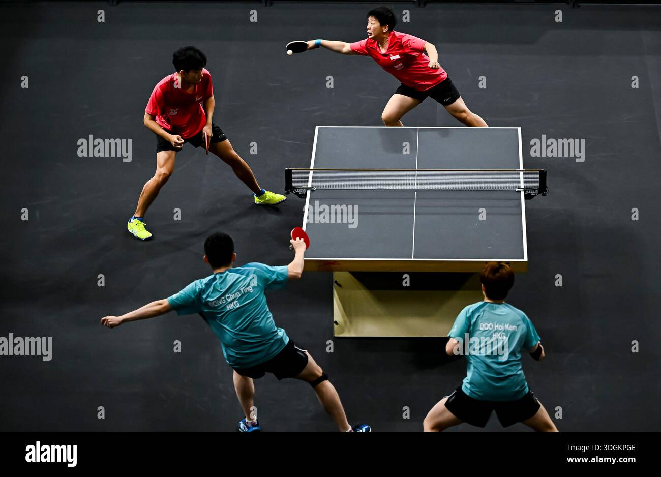 Doha, Qatar. 17th Jan, 2026. Pang Koen and Zeng Jian of Singapore in ...