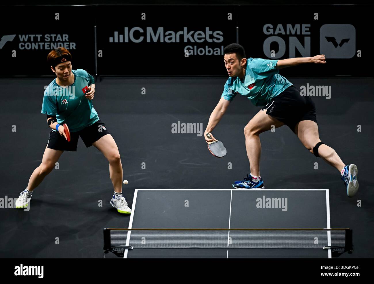 Doha, Qatar. 17th Jan, 2026. Wong Chun Ting and Doo Hoi Kem of Hong ...
