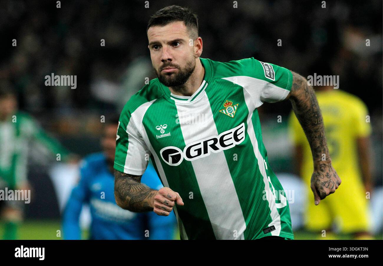 Spanish La Liga EA Sports soccer match Betis vs Villarreal at La ...