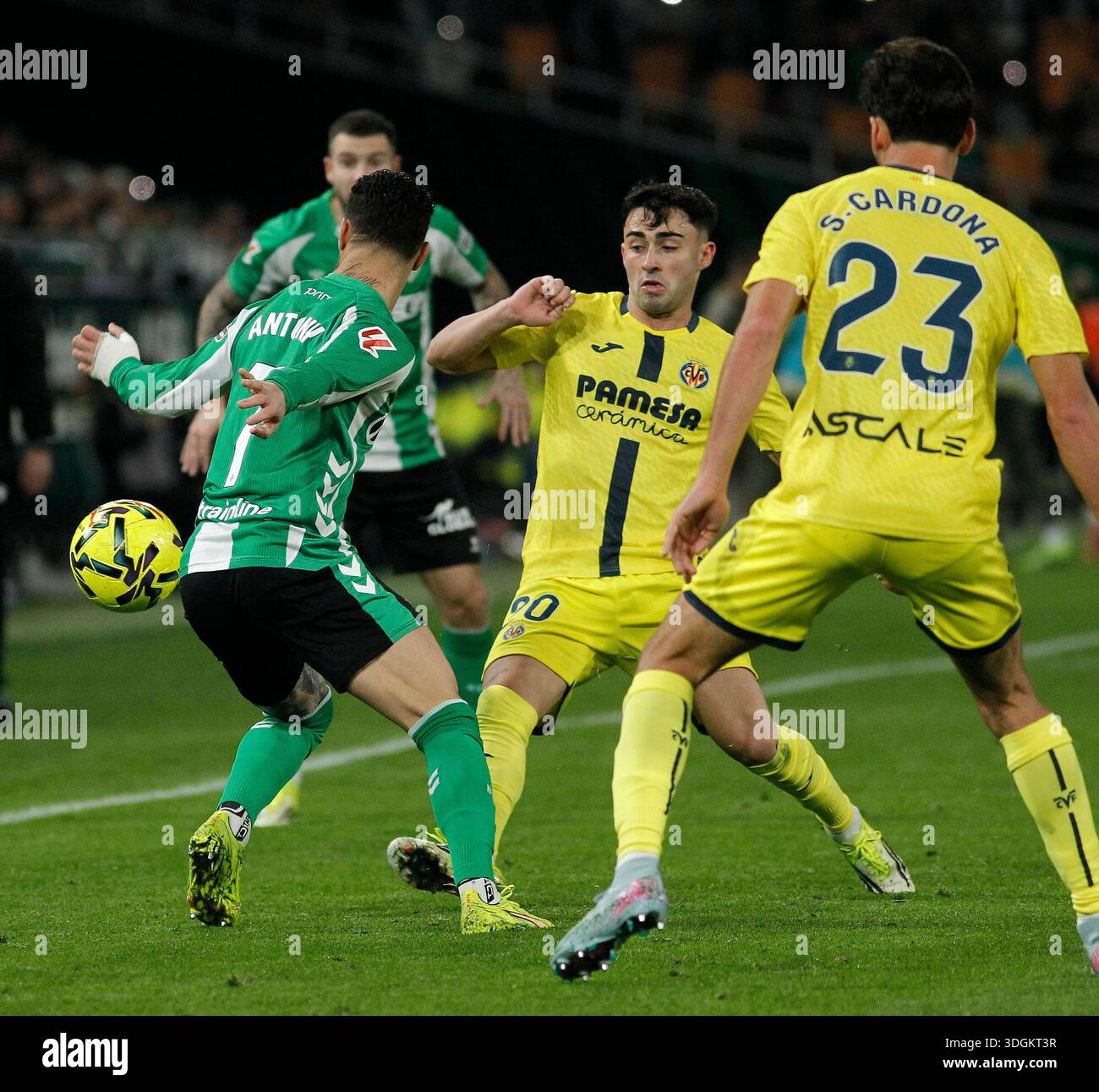 Spanish La Liga EA Sports soccer match Betis vs Villarreal at La ...
