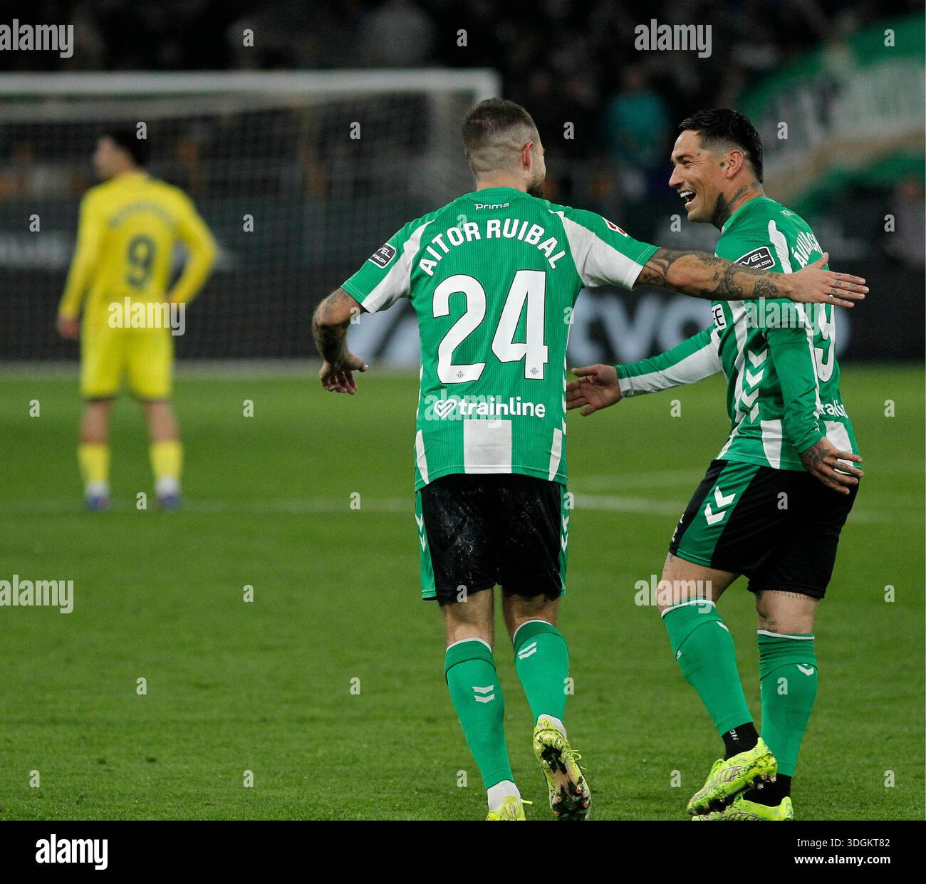 Spanish La Liga EA Sports soccer match Betis vs Villarreal at La ...