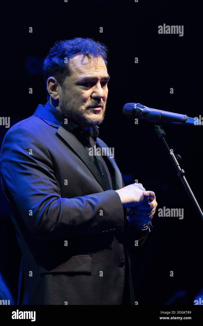 The singer Ismael Serrano performs during her performance festival ...