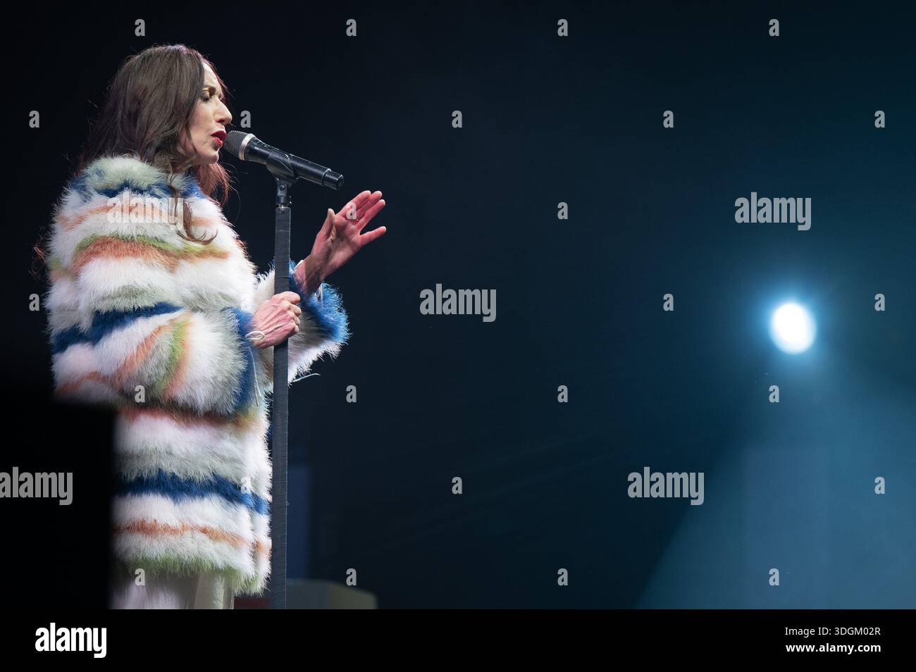 The singer Luz Casal performs during her performance festival INVERFEST ...