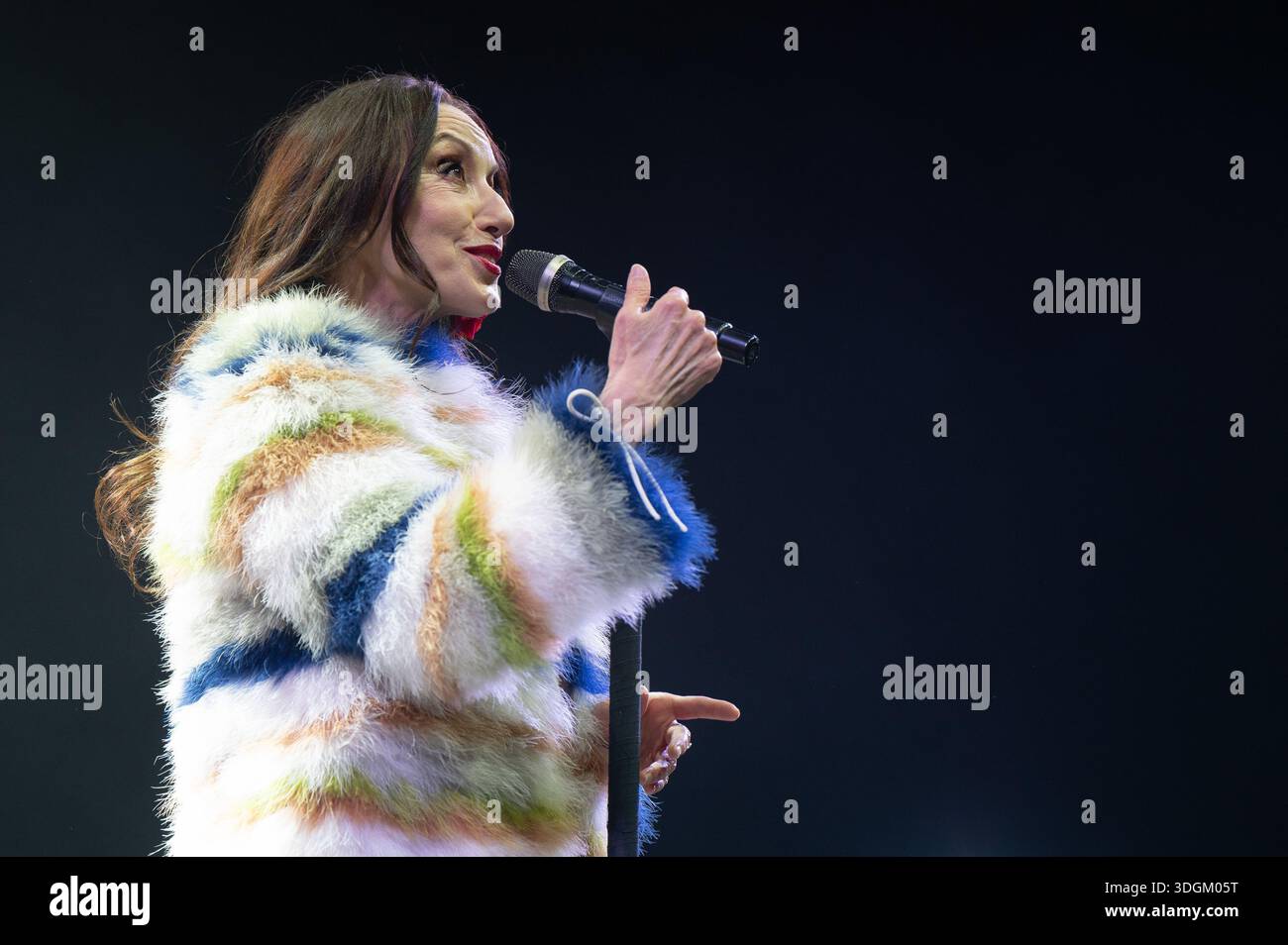 Madrid, Spain. 17th Jan, 2026. The singer Luz Casal performs during her ...