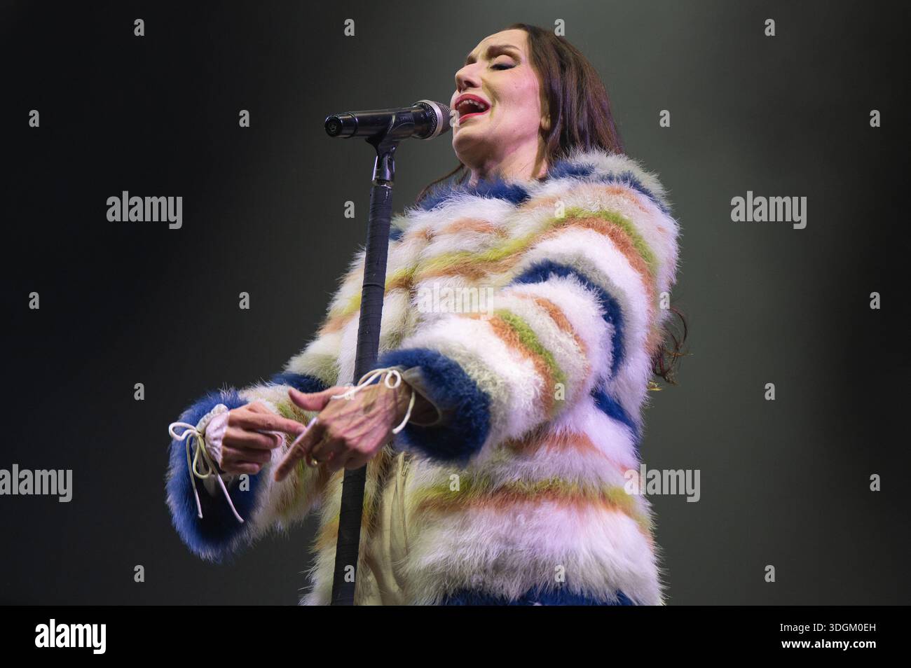 Madrid, Spain. 17th Jan, 2026. The singer Luz Casal performs during her ...