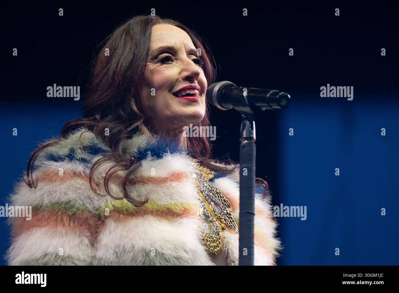 The singer Luz Casal performs during her performance festival INVERFEST ...