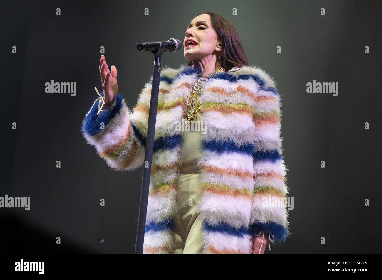 The singer Luz Casal performs during her performance festival INVERFEST ...