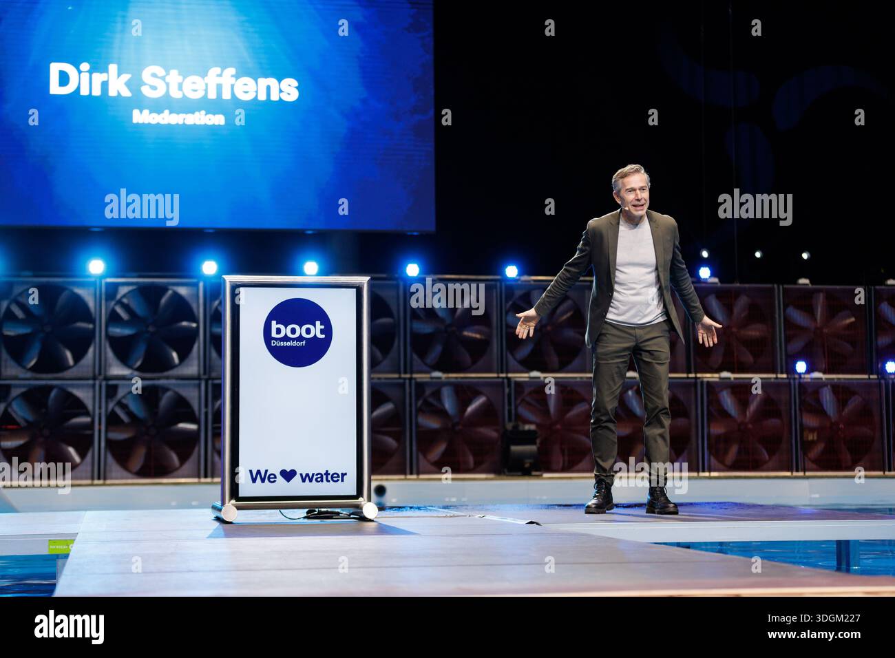 Dirk Steffens moderates the official opening ceremony of boot ...