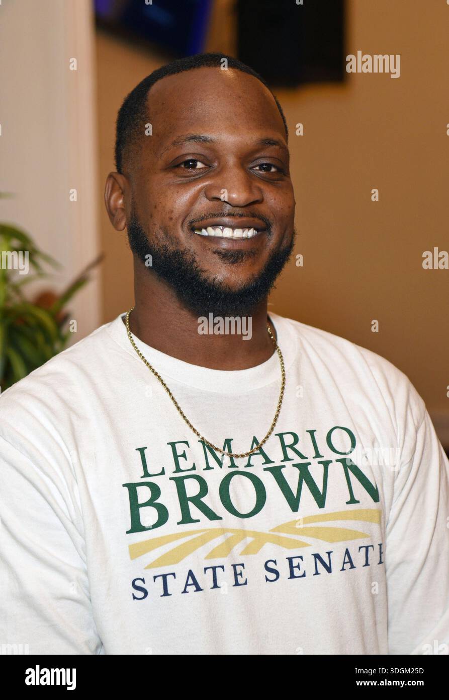 LeMario Brown at a public appearance for Special Election Canvass ...