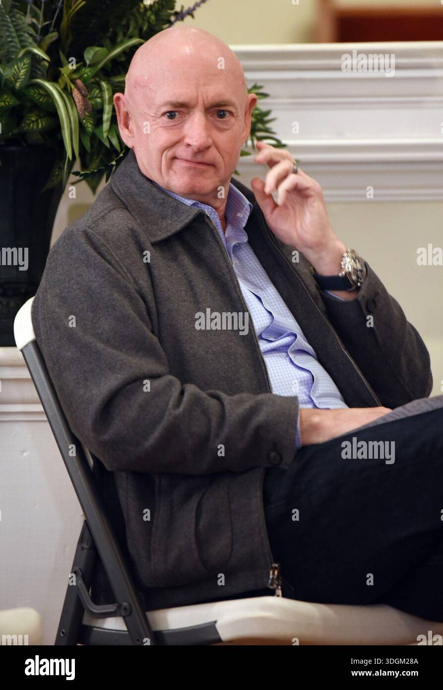 Senator Mark Kelly at a public appearance for Special Election Canvass ...