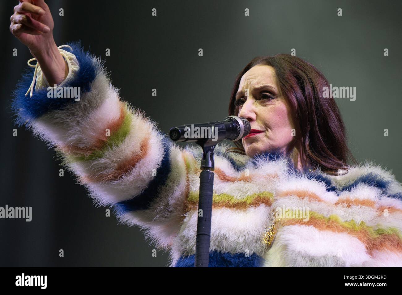 The singer Luz Casal performs during her performance festival INVERFEST ...