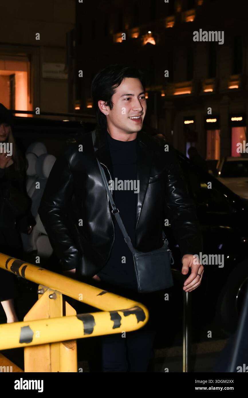 Milan, Hudson Williams arrives at the Armani Hotel - Celebrity ...