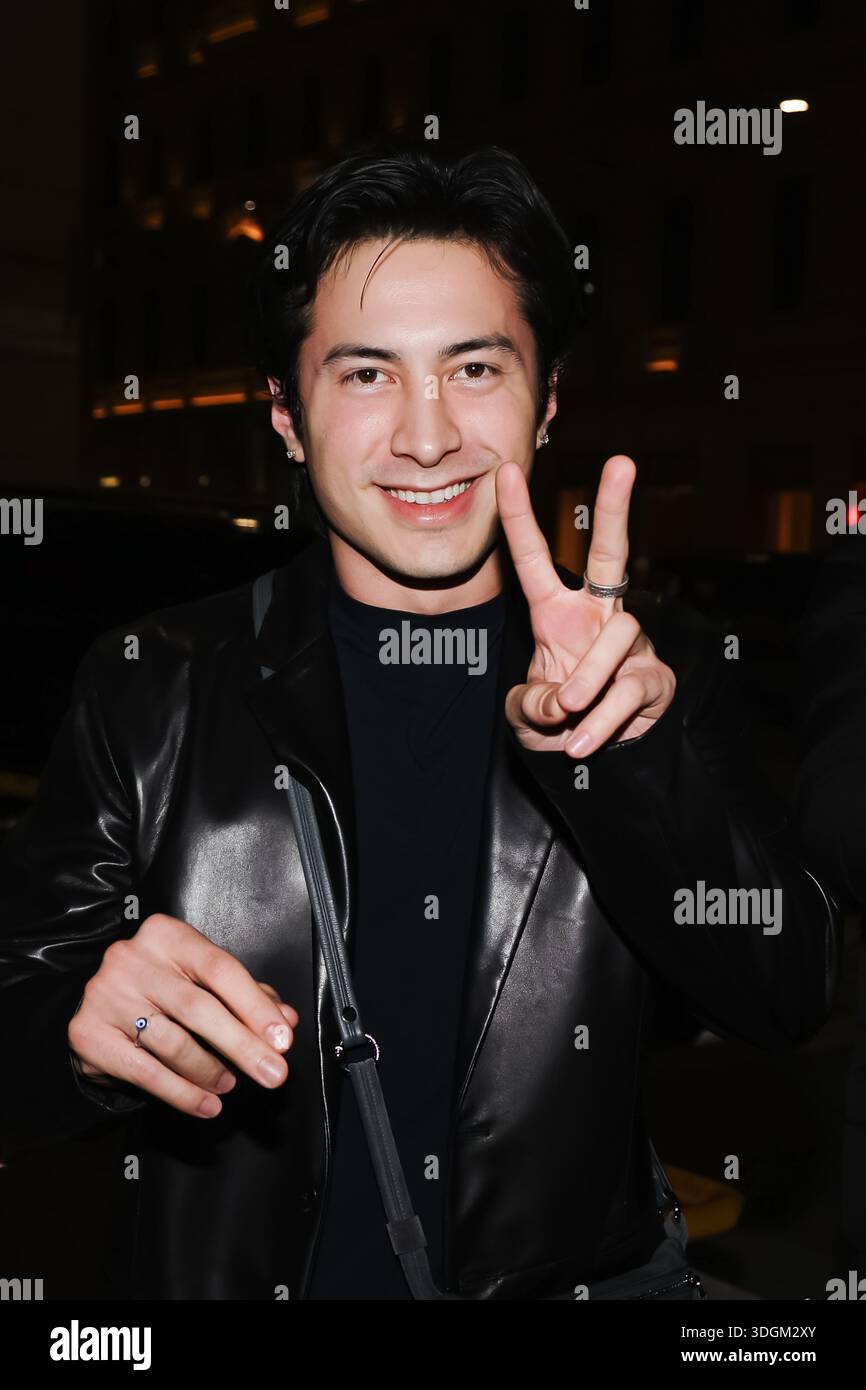 Milan, Hudson Williams arrives at the Armani Hotel - Celebrity ...