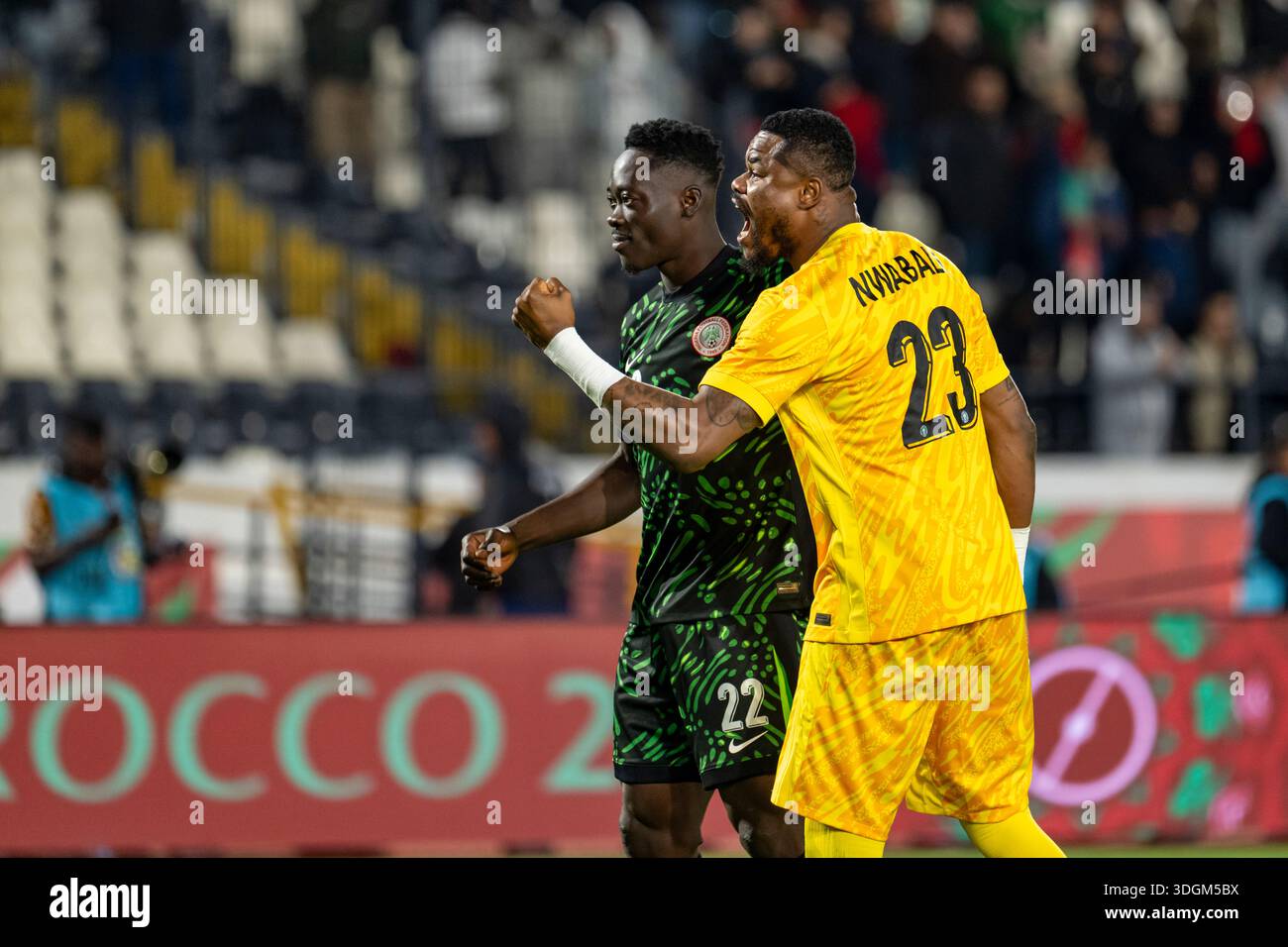 Casablanca, Morocco. 17th Jan, 2026. Akor Adams of Nigeria celebrates ...