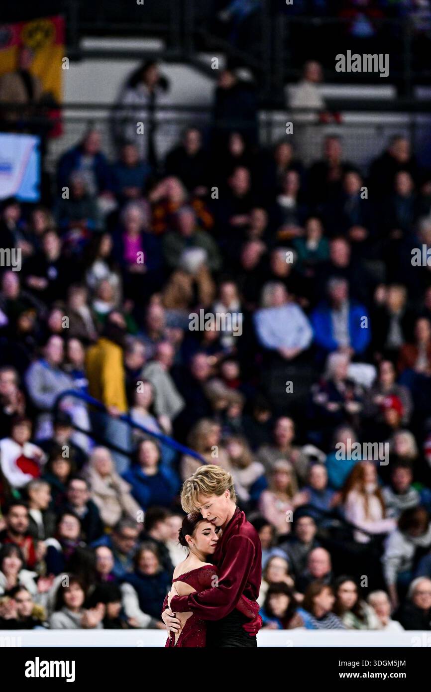 Diana DAVIS & Gleb SMOLKIN (GEO), during Ice Dance Free Dance, at the ...