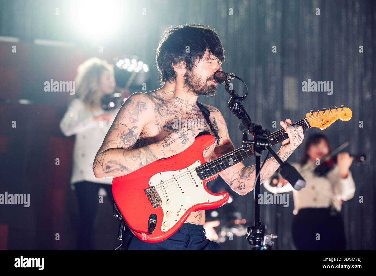 Manchester, UK. 17th January 2026. Simon Neil, Ben Johnston and Naomi ...