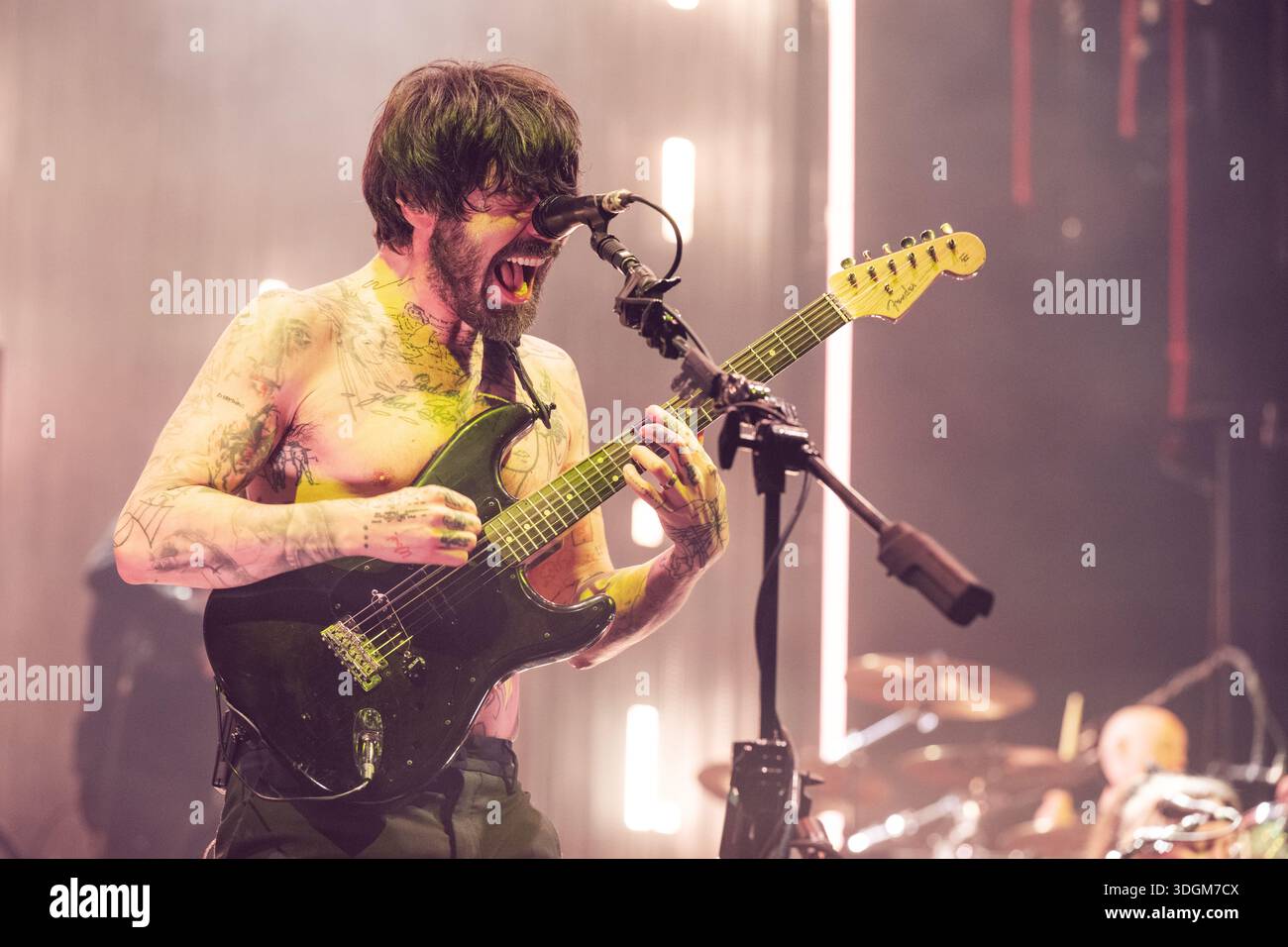 Manchester, UK. 17th Juanuary 2026. Simon Neil, Ben Johnston and Naomi ...