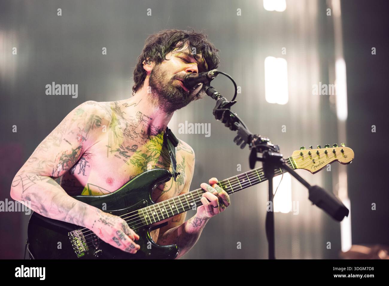 Manchester, UK. 17th January 2026. Simon Neil, Ben Johnston and Naomi ...