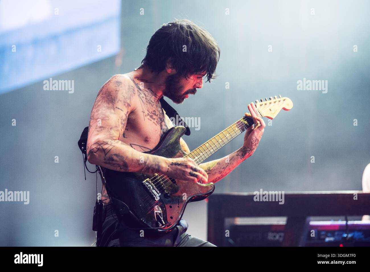 Manchester, UK. 17th January 2026. Simon Neil, Ben Johnston and Naomi ...