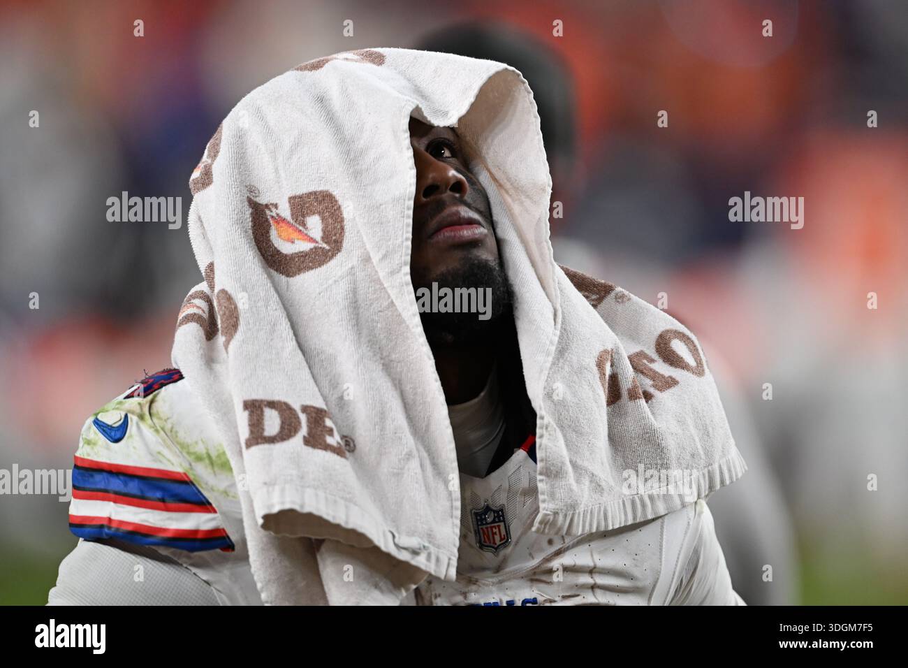 Buffalo Bills running back James Cook III reacts during overtime of an ...