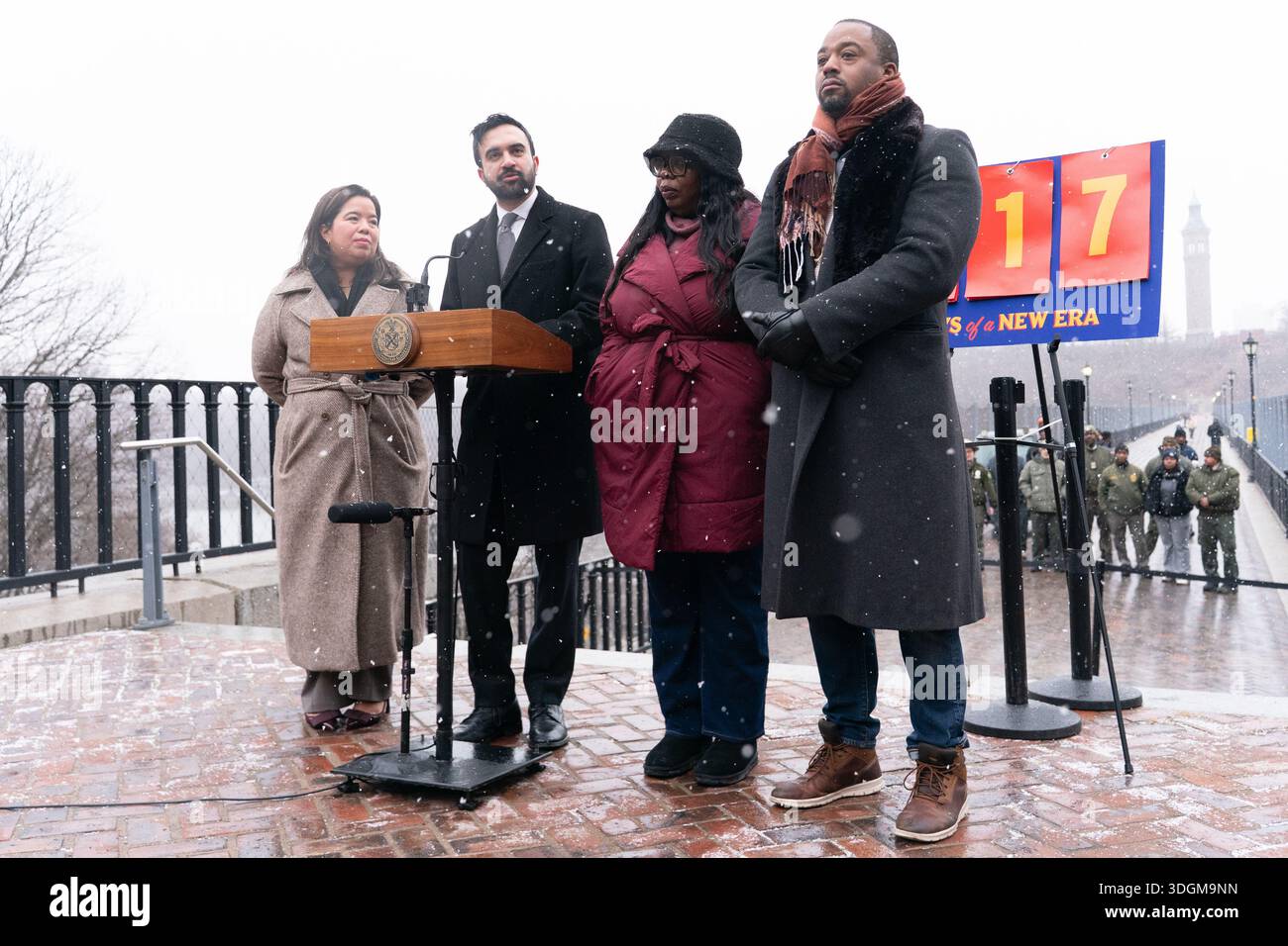 New York City Mayor Zohran Mamdani is joined by Council Member Althea ...