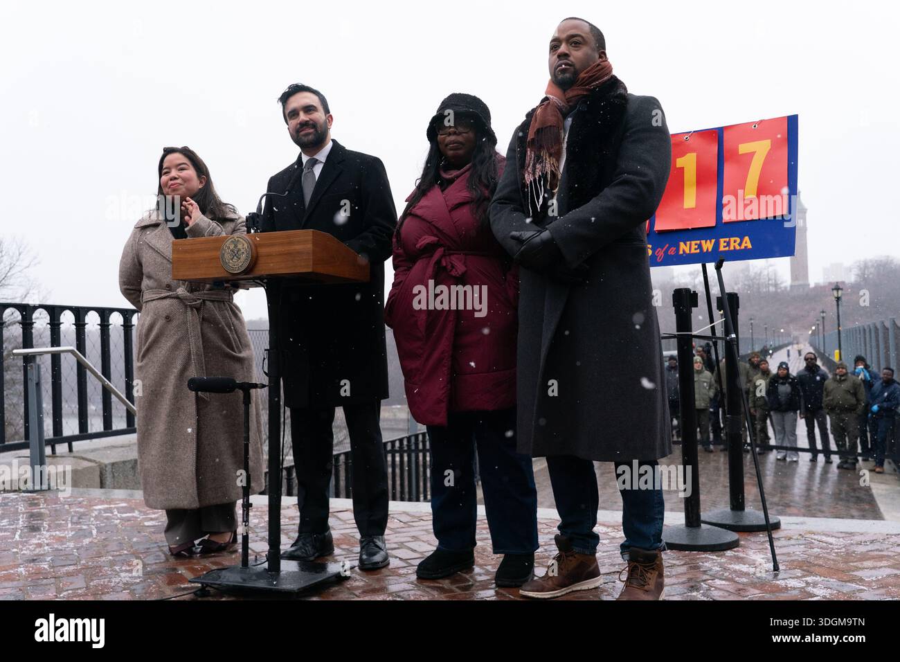 New York City Mayor Zohran Mamdani is joined by Council Member Althea ...