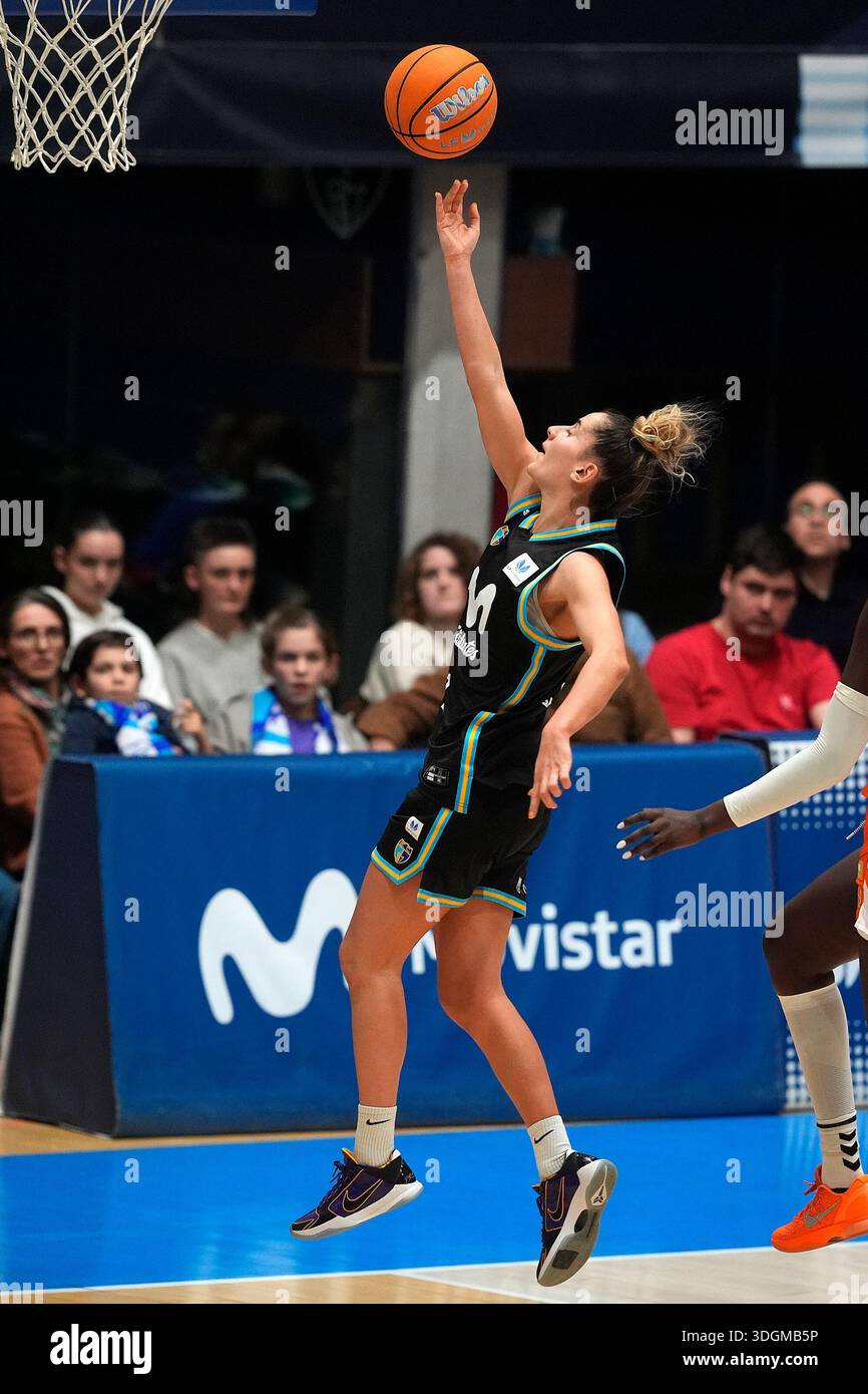 Movistar Estudiantes' Lisa Berkani during Liga Femenina Endesa - Women ...