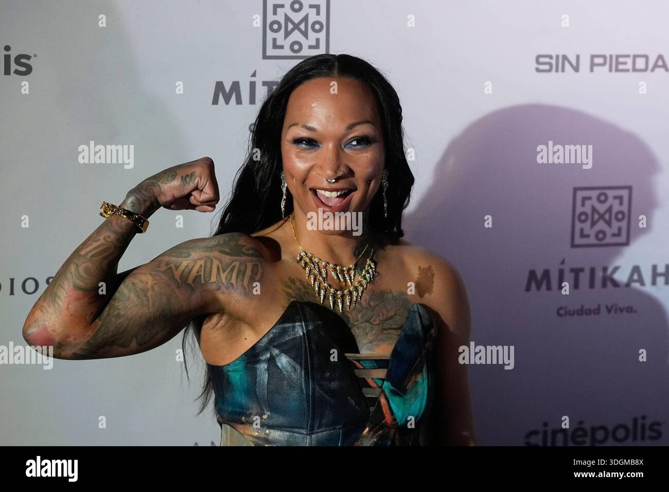 Actor Kali Reis poses for photos at the red-carpet event for the film ...