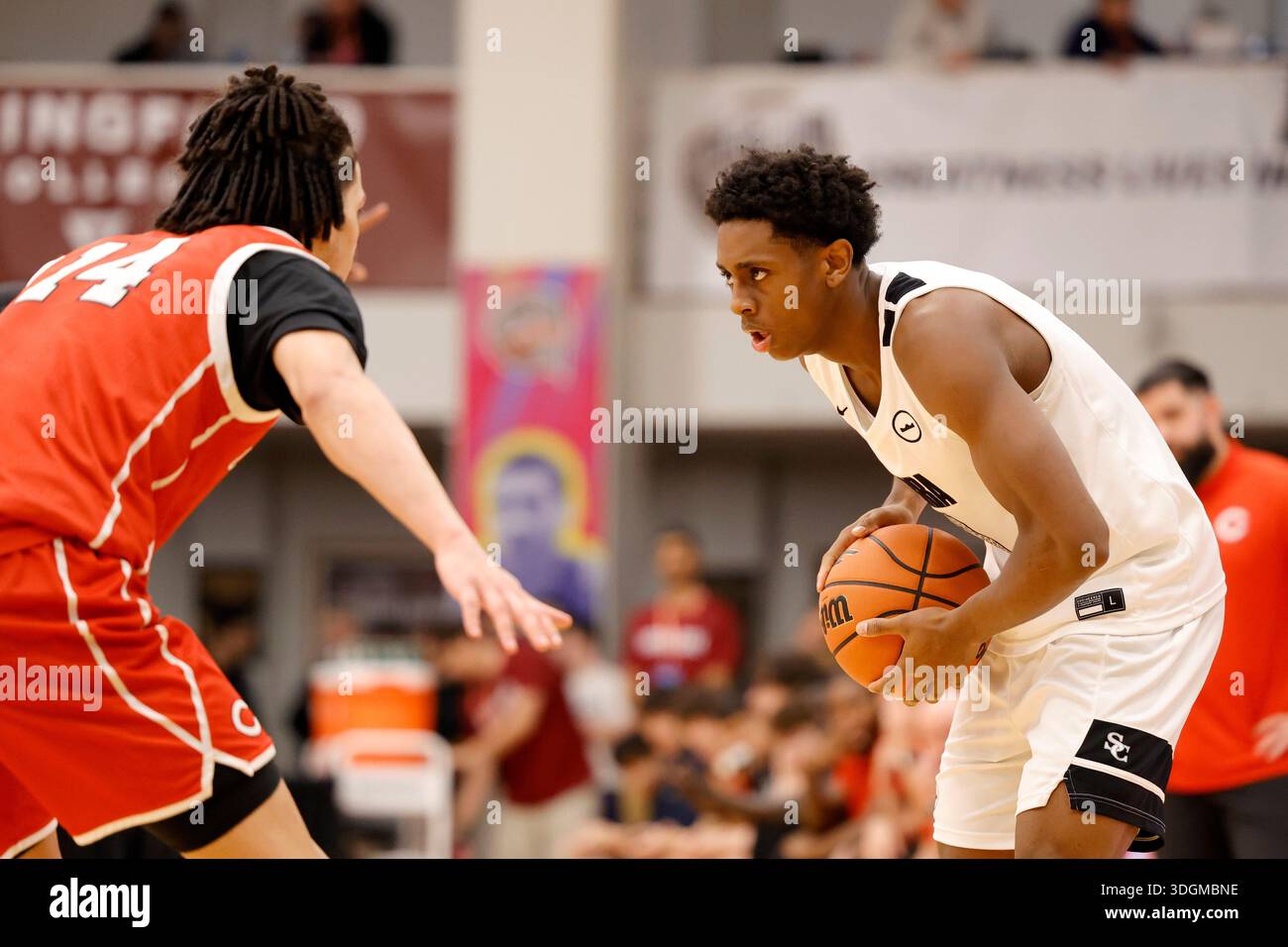 Sierra Canyon Brandon McCoy (0) in action against Christopher Columbus ...