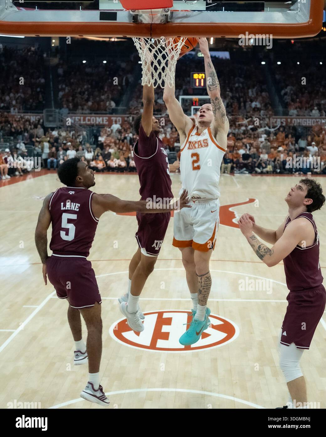 Jan 17, 2026. Chendall Weaver (2) of the Texas Longhorns in action vs ...
